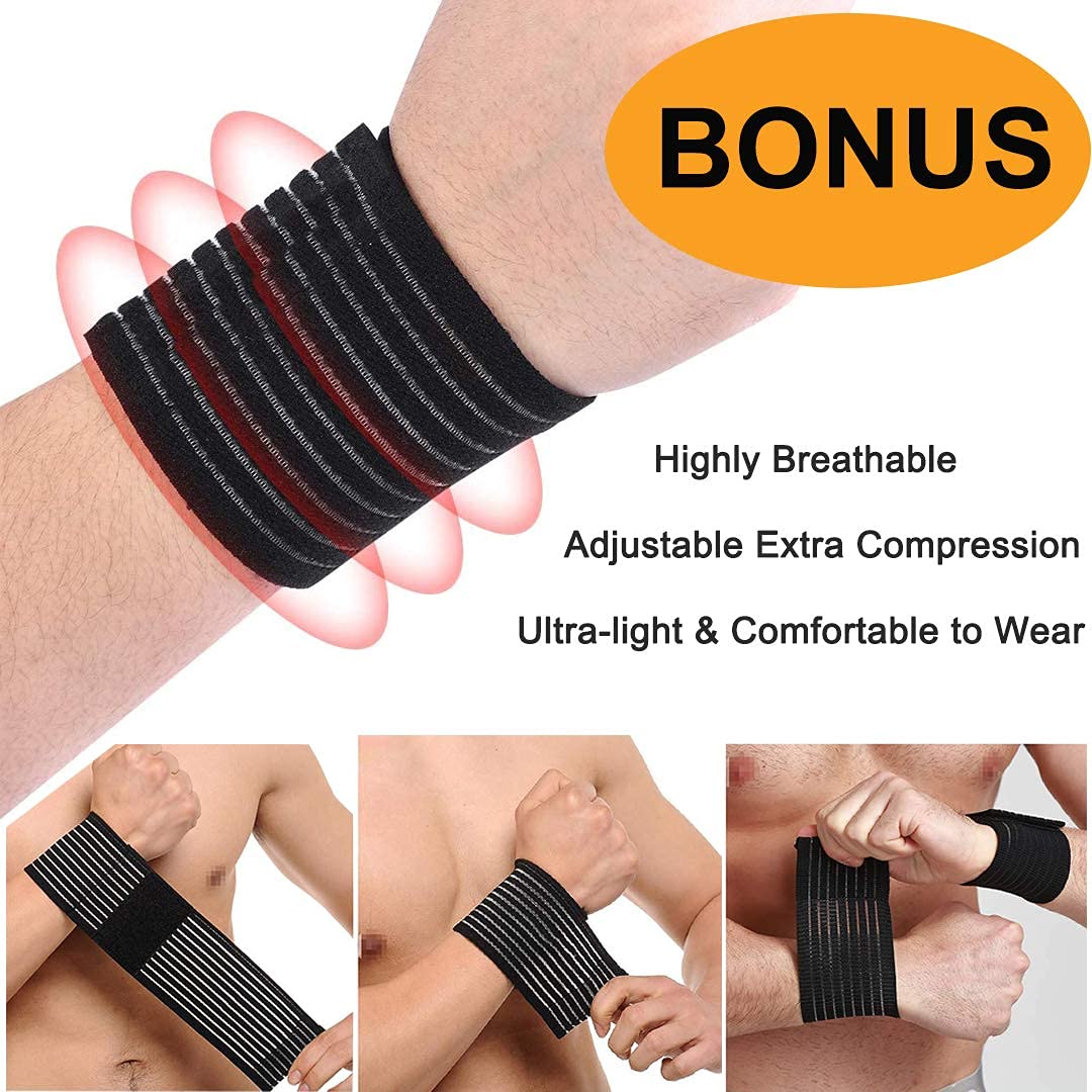 Sinvic Ankle Brace, 2PCS Ankle Braces for Men & Women, Adjustable Compression Ankle Wrap Support for Ankle Protection, Breathable & Comfortable, Ankle Support Brace for Sprains
