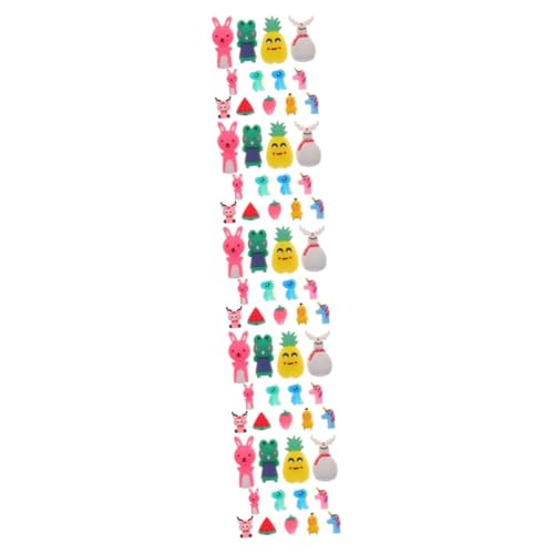 VILLCASE 150 Pcs Pencil Cap Pen Case Sensory Small Pencil Caps Fruit Pencil Toppers Adorable Pencil Protectors Animal Pencil Caps Cartoon Pen Sleeves Child Mini Pointed Hat