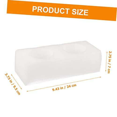 YARNOW 2pcs Takeaway Cup Holder Pool Drink Floats Beverage Packing Stand Cup Holders for Drinks Takeout Holder Foam Pool Floats Takeout Cup Carrier Water Cup Epe Pearl Cotton Coffee White
