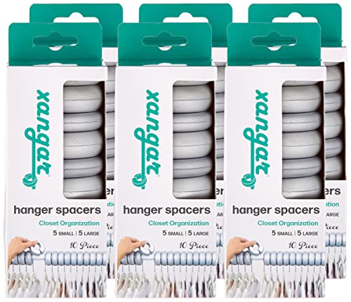 Xangar 60 Pack Hanger Separators, Silver
