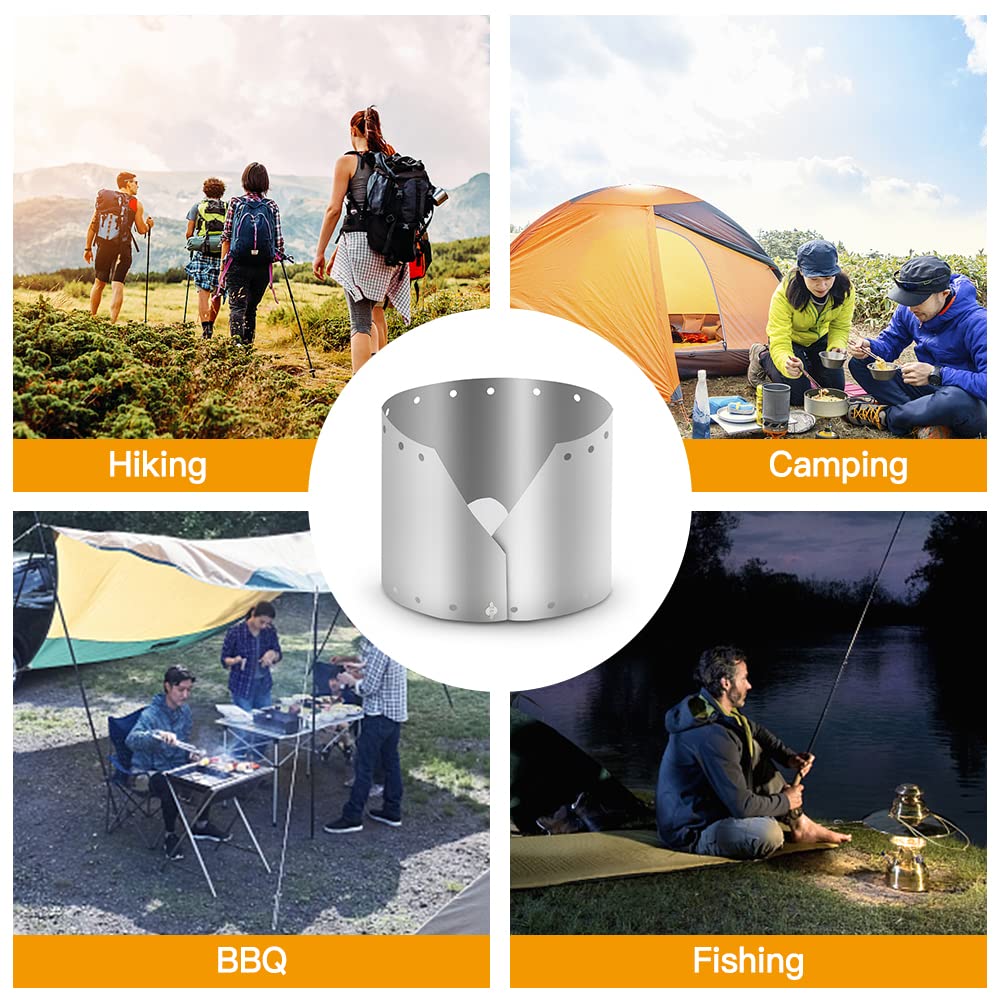 Windscreen Camping Stove Folding Stove Windscreen Wind Shield Windshield Butane Burner Windshield Stove Windscreen stove windscreen ultralight