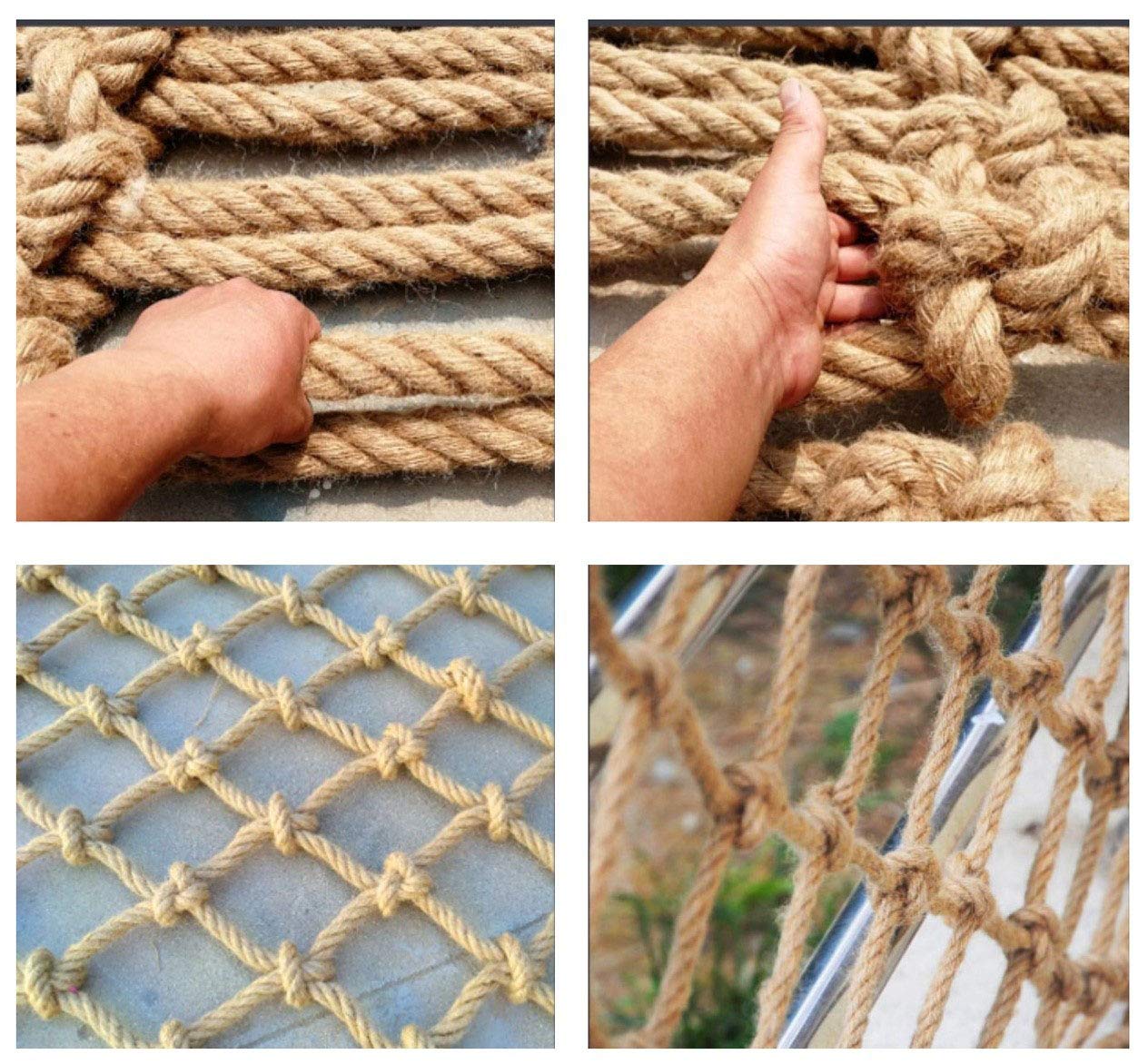 XCYYBB Child Safety Net,Hemp Rope Net,Photo Wall Decoration Mesh Nets,Climbing Rope Net,Cargo Rope Ladder Truck Trailer Netting Balcony Protection Fence