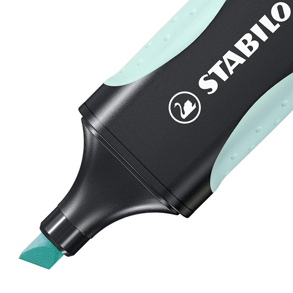 STABILO Highlighter GREEN BOSS Pastel - Box of 10 - Touch of Turquoise