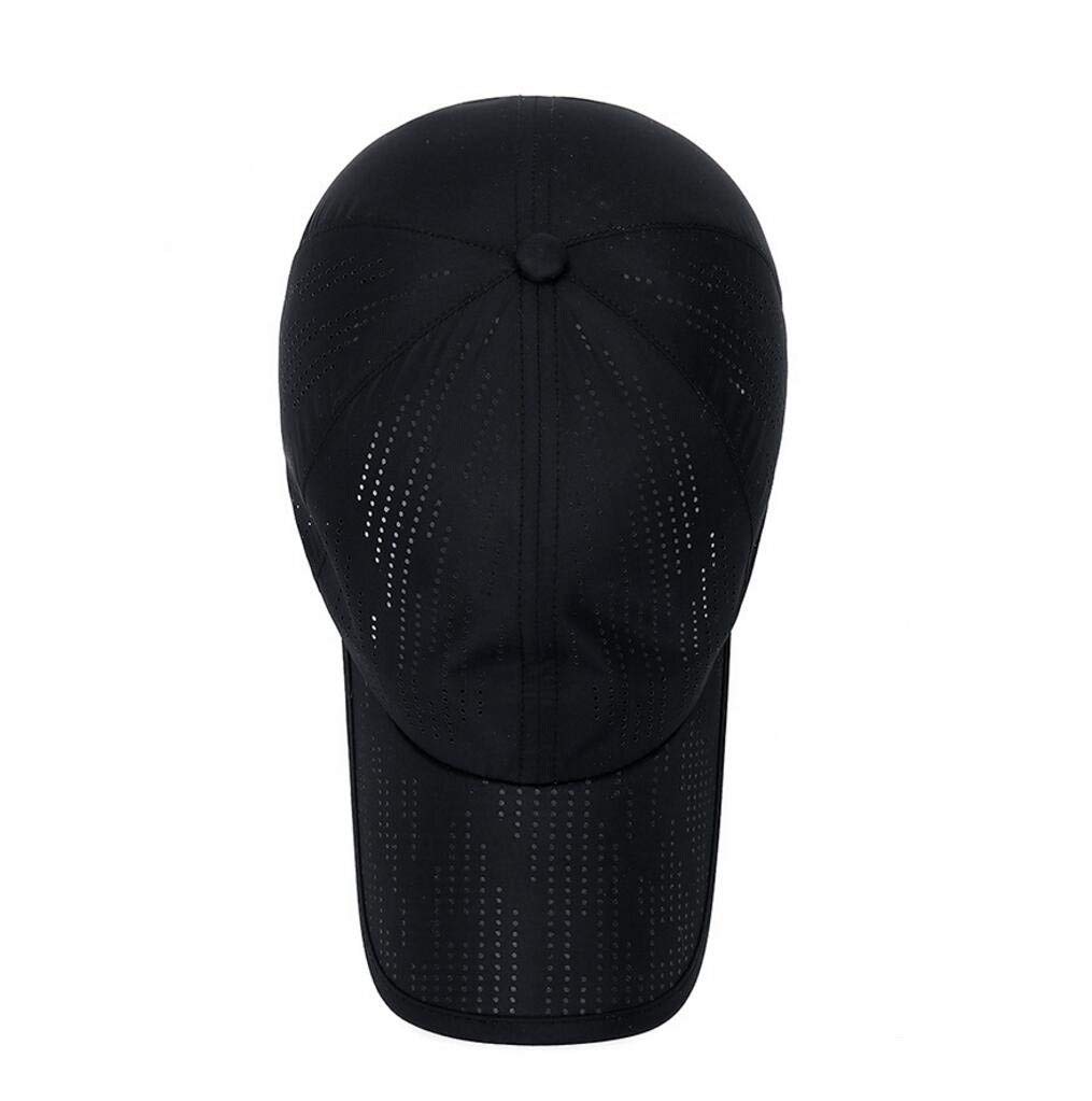 XibeiTrade Plain Breathable Quick Drying Baseball Cap Mesh Sun Hat for Baseball Golf Fishing Outdoor Hats (Grey)