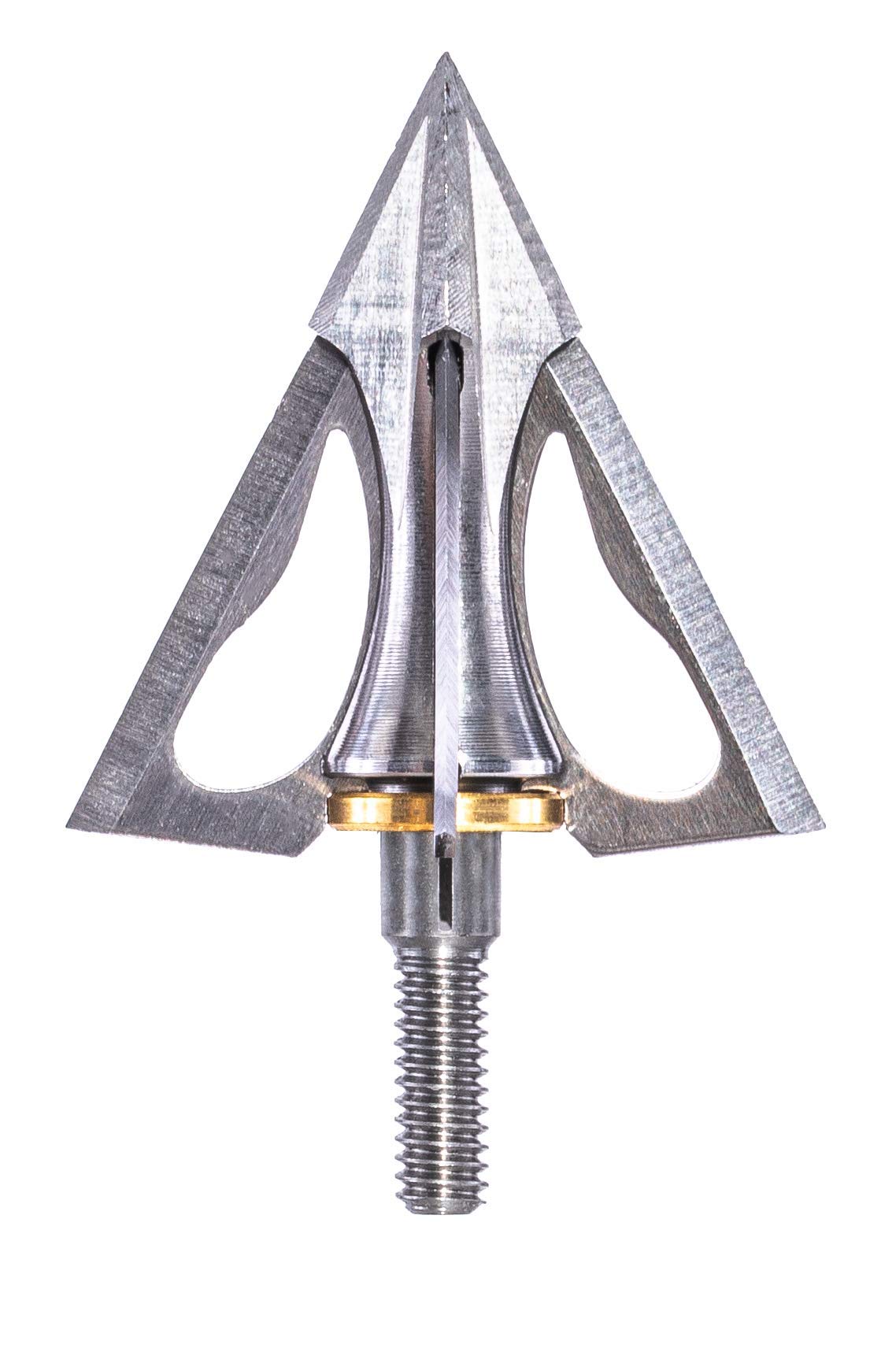 Wac Em Wac'Em 4 Blade 100 Grain Broadhead (3-Pack) with Free Strobing FIT Nock (3 Bushings Inc)