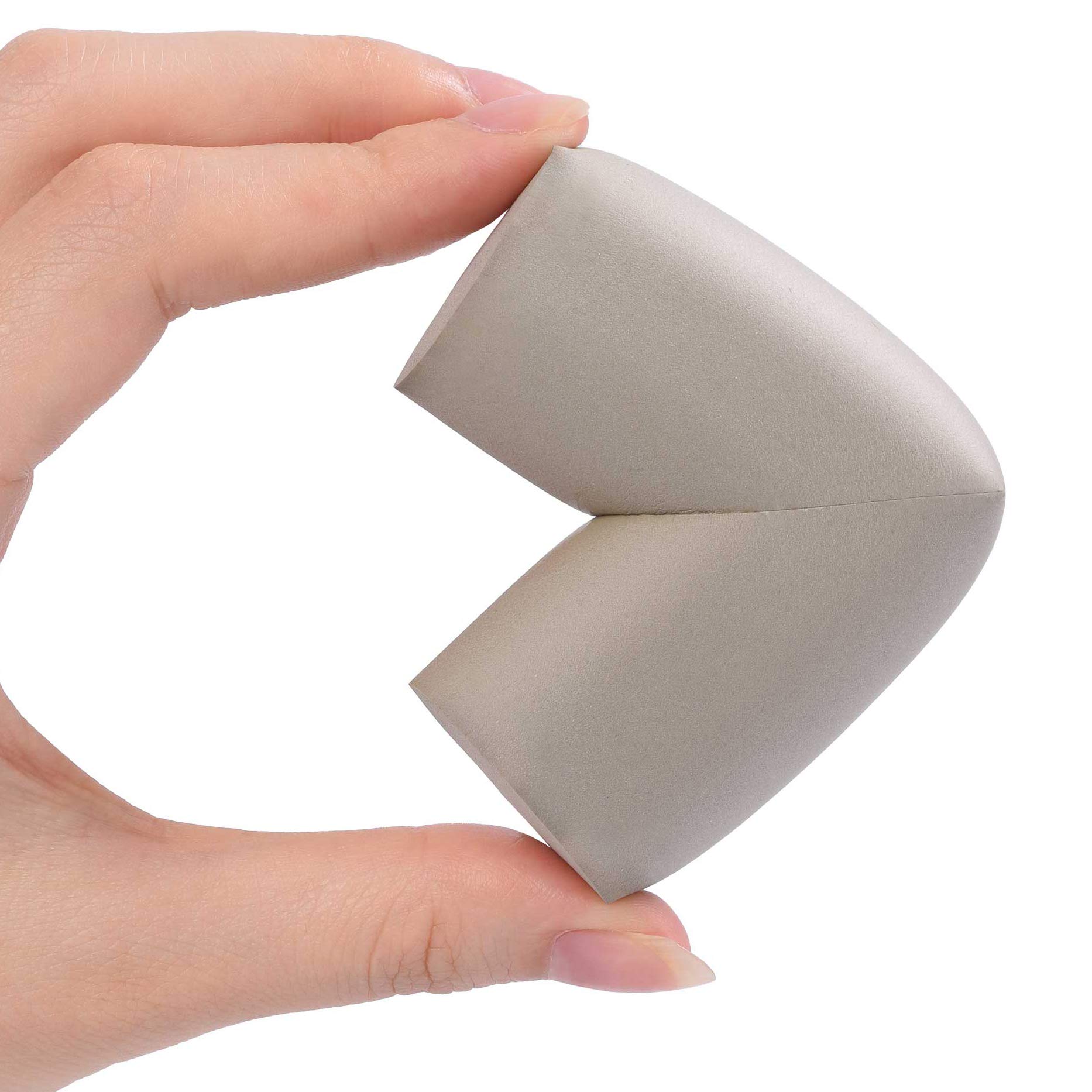 Winthome Baby Proofing Adge Corner Guards, Eight Corner Protectors and 4 Four Meters Edges, Two 3M Tapes, Soft with Thick Foam (Grey)
