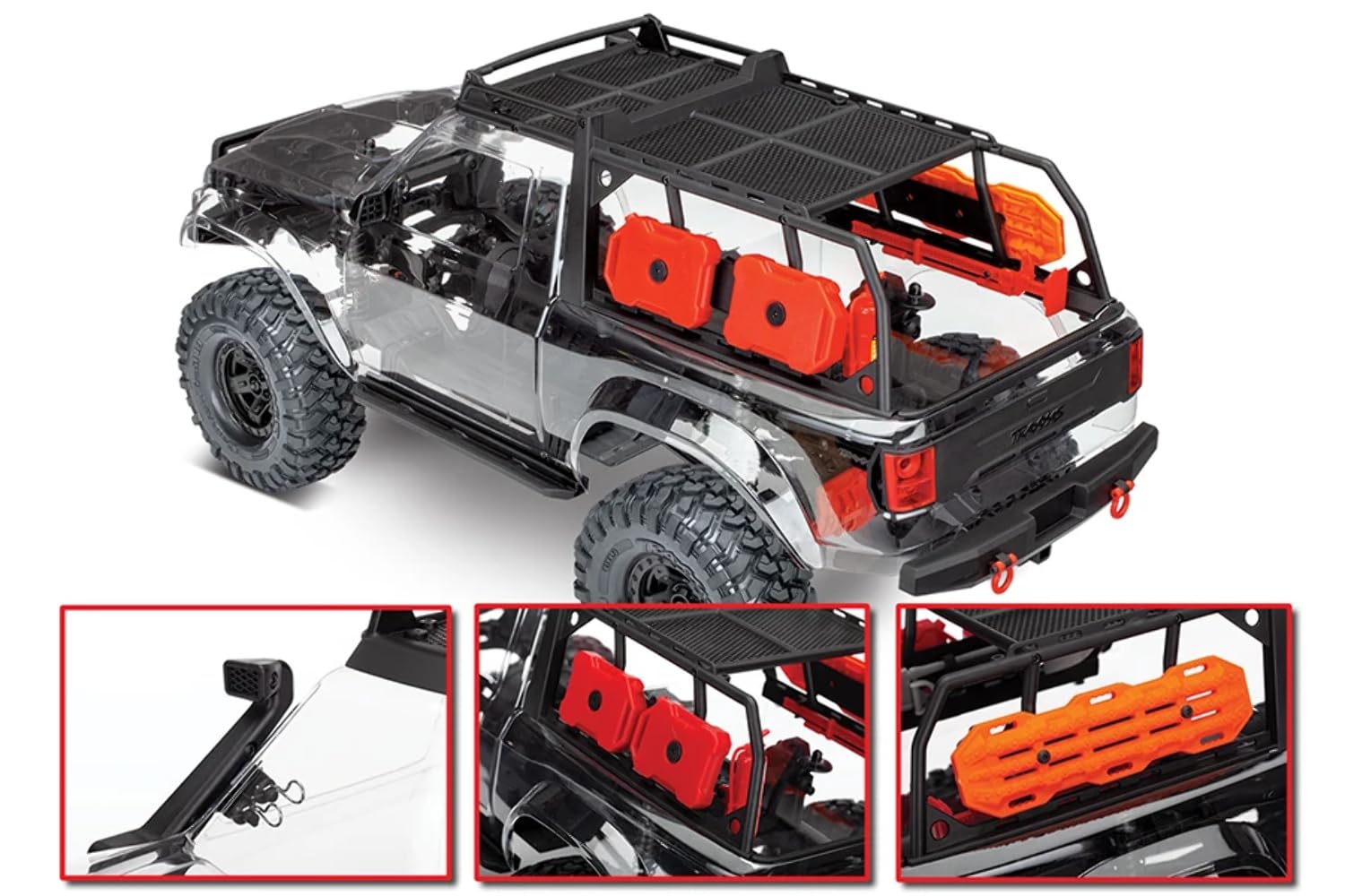 Traxxas 82010-4 TRX-4 Sport Unassembled Kit Includes: Pre-Cut Clear TRX-4 Sport