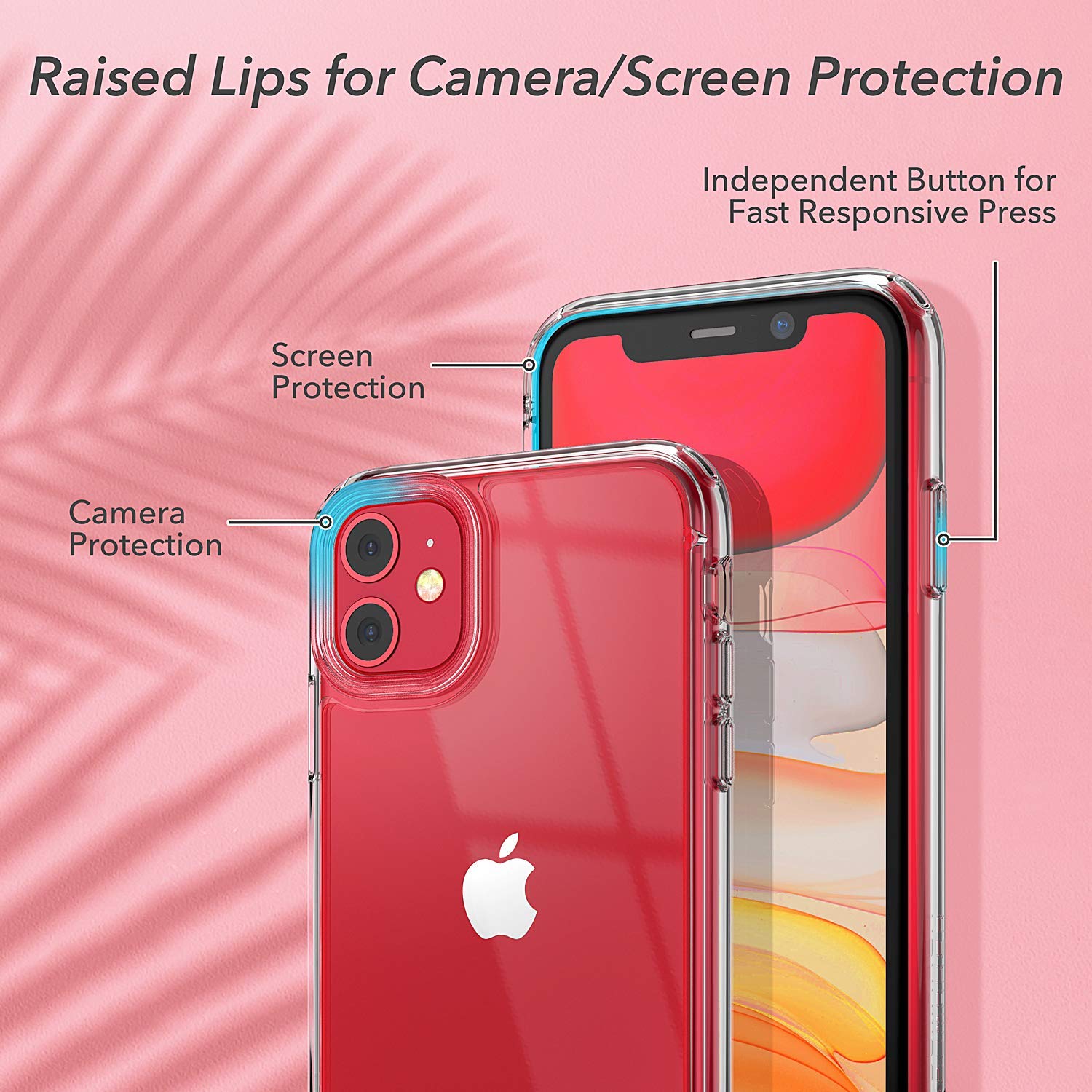 YOUMAKER Compatible with iPhone 11 Case, Clear iPhone 11 Cases Cover for iPhone 11 6.1 Inch