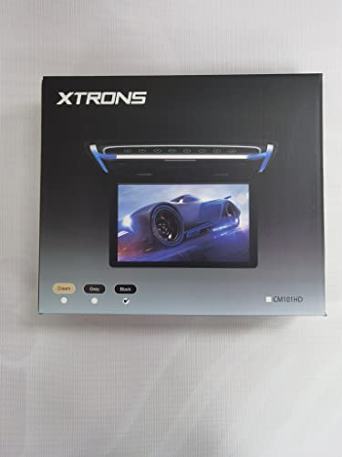 XTRONSÂŽ 10.2 Inch Digital TFT Screen 1080P Video Car Overhead Player Roof Mounted Monitor HDMI Port (No DVD Drive)