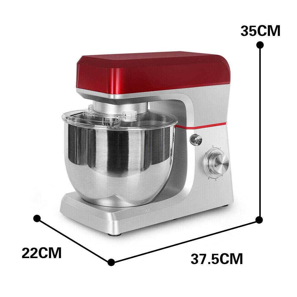 Stand Mixer, 7L Six Speed Kneading Machine Household Commercial Electric Food Mixer Dough Mixer Egg Beater with Dough Hook 1200W
