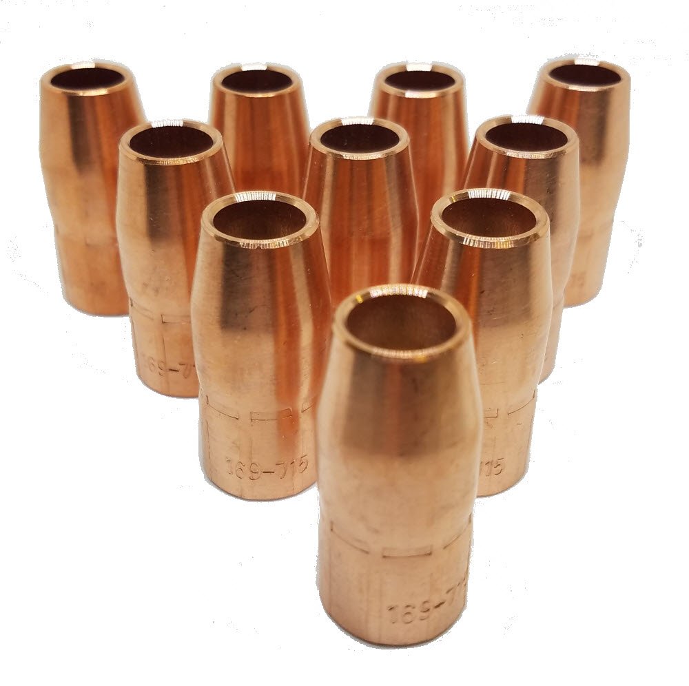 Trafimet (169715) 10pcs/pk Nozzle 1/2", Mig Miller M10/15 MC0490
