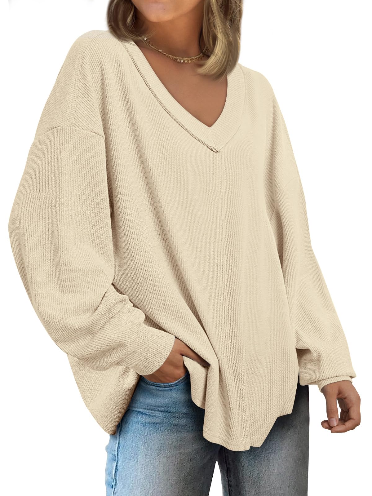 Trendy Queen Womens Oversized Sweatshirts Sweaters Casual Pullover Loose Long Sleeve Tops Shirts Clothes Black