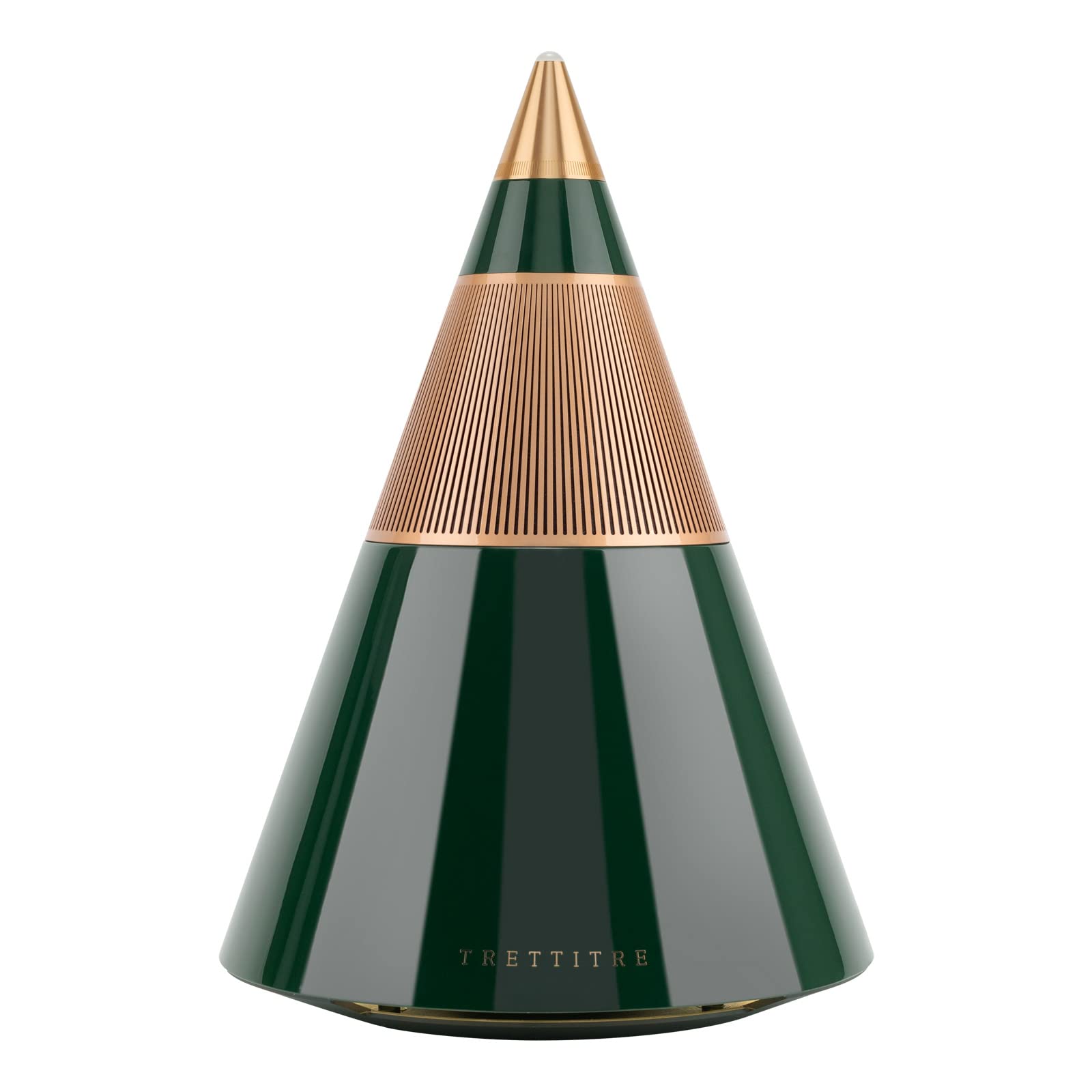 trettitre TreSound1 Bluetooth HiFi Speaker, Room Speaker Home Party Speaker with Deep Bass, Piano Paint, Atmosphere Lighting (Green)