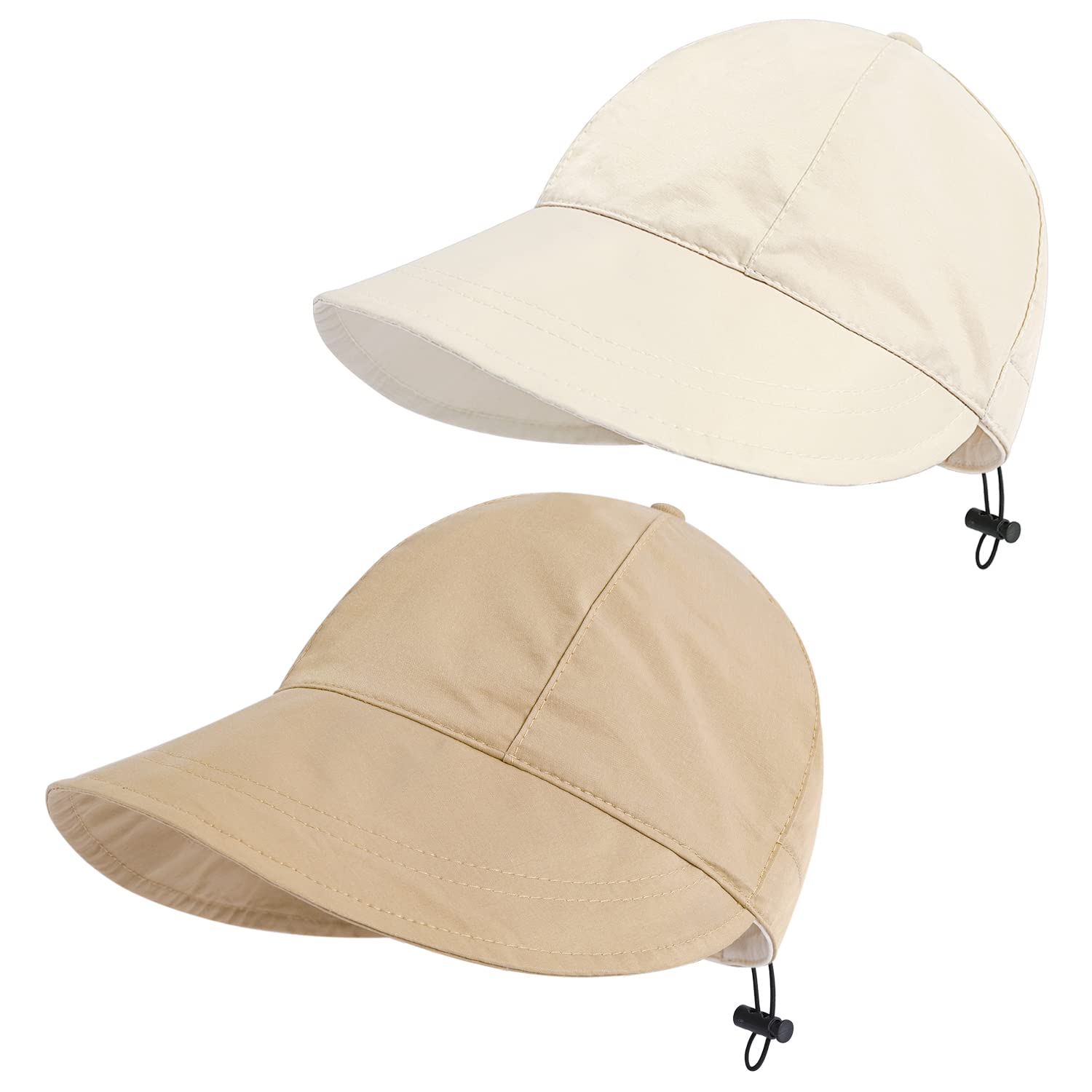 Sun Hats for Women, Summer Beach Sun Hat for Women Wide Brim Visor Fedora Cap UPF50+