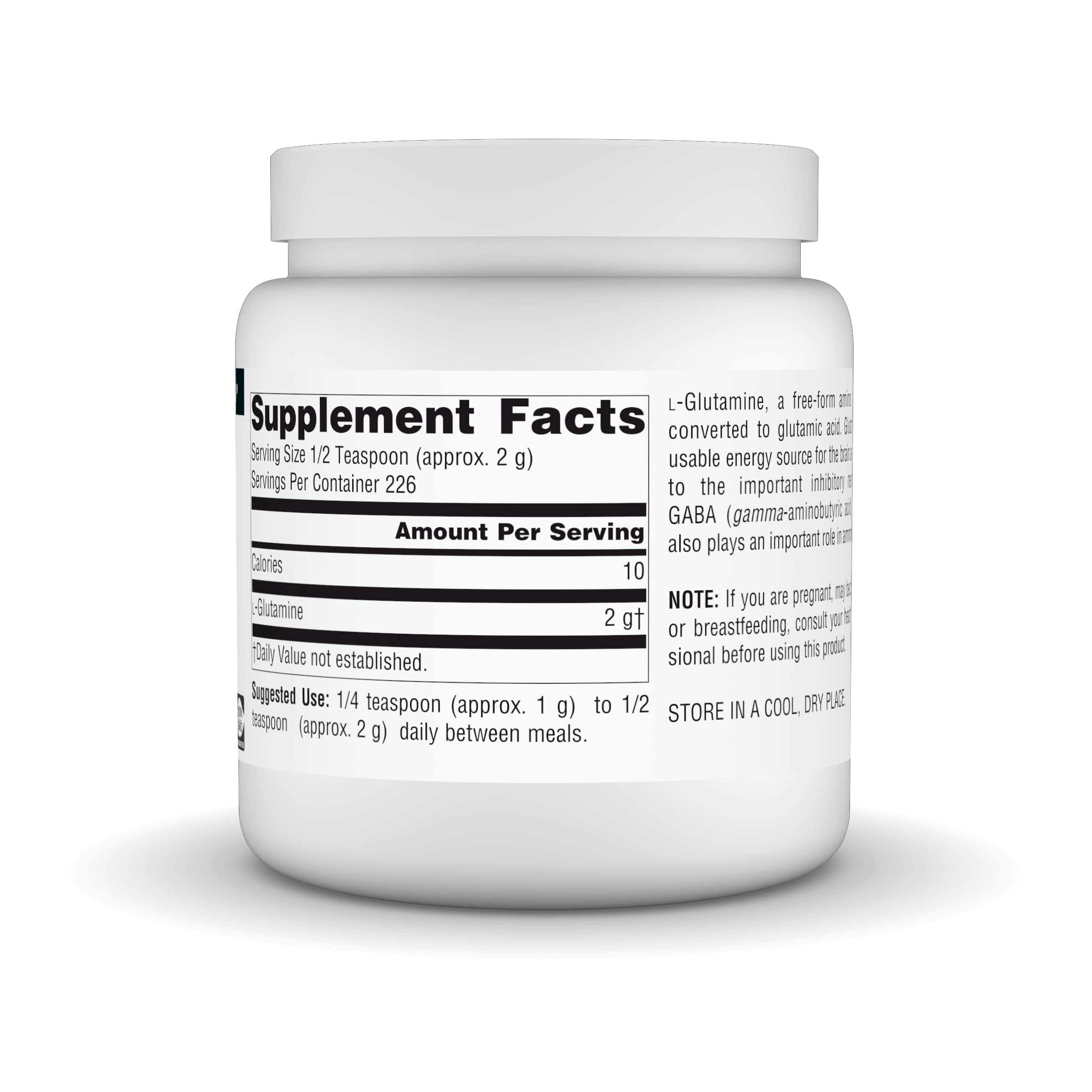 Source Naturals L-Glutamine, Free Form Amino Acid That Supports Metabolic Energy* - 16 oz Powder