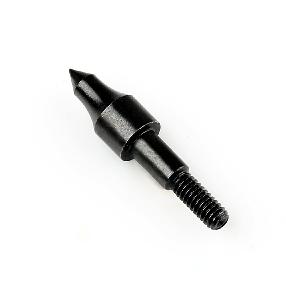 Wanty 12 PCS Screw in Archery Bullet Points for Arrows,Crossbows Practice Points for Crossbow Arrows,100 Grain Each (Black)