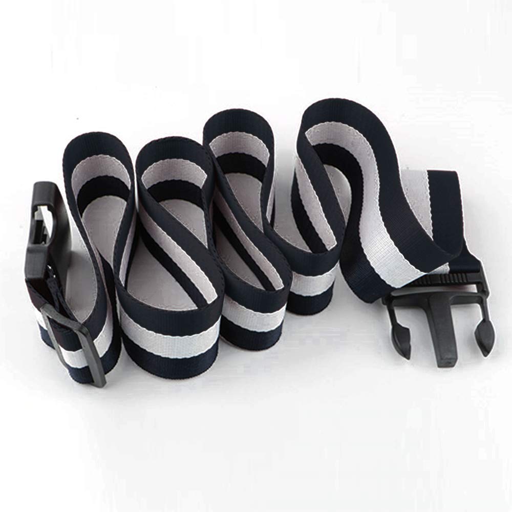 ZARPMA Baby Adjustable Safety Belt,Safety Harness for Child Kid Infant Safe Strap 5 CM Width for Pushchair,HighChair,Child Chair,Stroller,Pram Buggy(Blue-White-Blue)