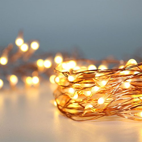 Unido Copper Wire LED Fairy String Lights, Warm White (Set of 6) Battery-Operated Indoor Outdoor Waterproof 6.5' FT. Each