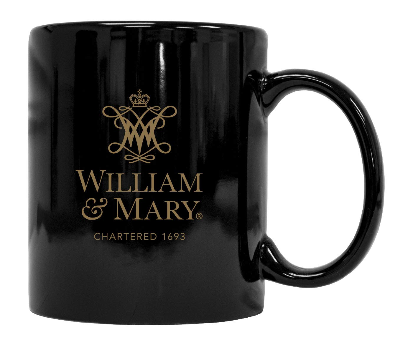 William and Mary Black Ceramic Coffee Mug (Black). Officially Licensed Collegiate Product