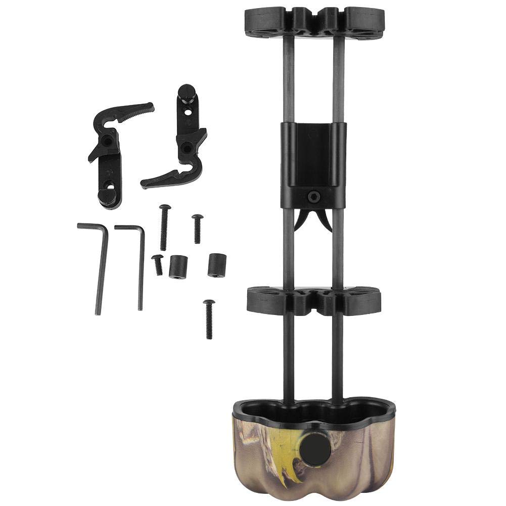 Zerone 5 Arrow Bow Quiver, Accessory Universal Archery for Bow Quiver,Quick Detach, Lightweight, Quiet Shooting for Compound Bow Hunting Shooting (Camo)