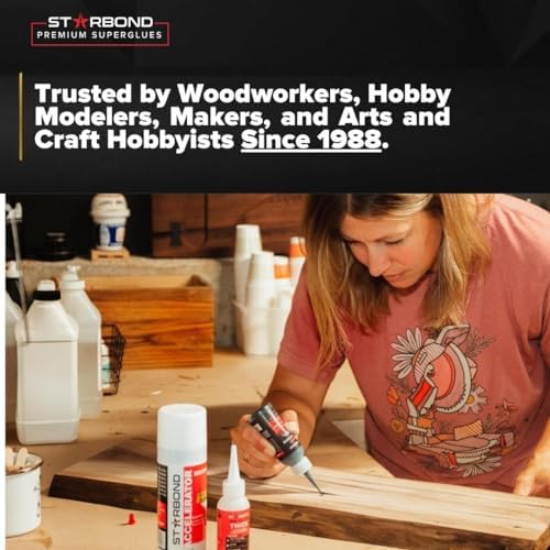 Starbond 5 Minute Epoxy Adhesive - Super Tough and Durable - 1900 lb Lap Shear Strength, 1:1 Ratio Instant Mix β Fast Set, Quick Cure, Compatible with Wood, Metal, Glass, Ceramic, Fabric, 8 oz
