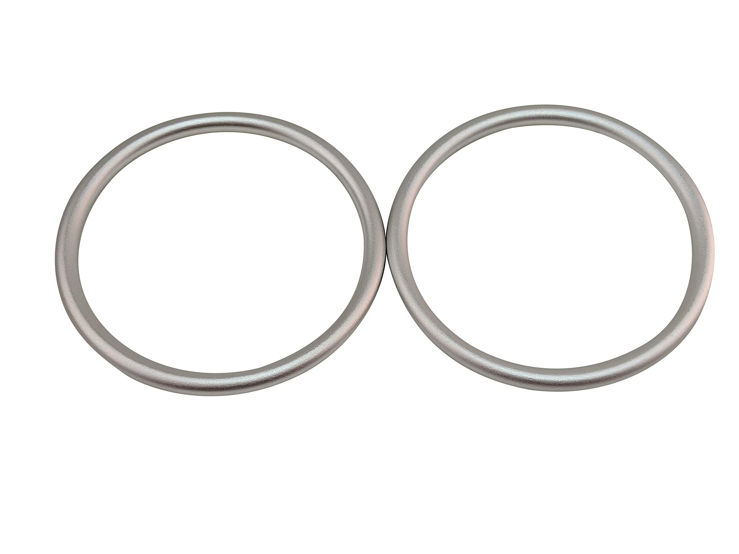 Sling Rings 3-inch Diameter by Cutie Carry. Infant Approved, mom Loved. Aluminum, lab Tested for Strength and Safety. Works with Your own Material or Convert wrap to Sling. (Silver)