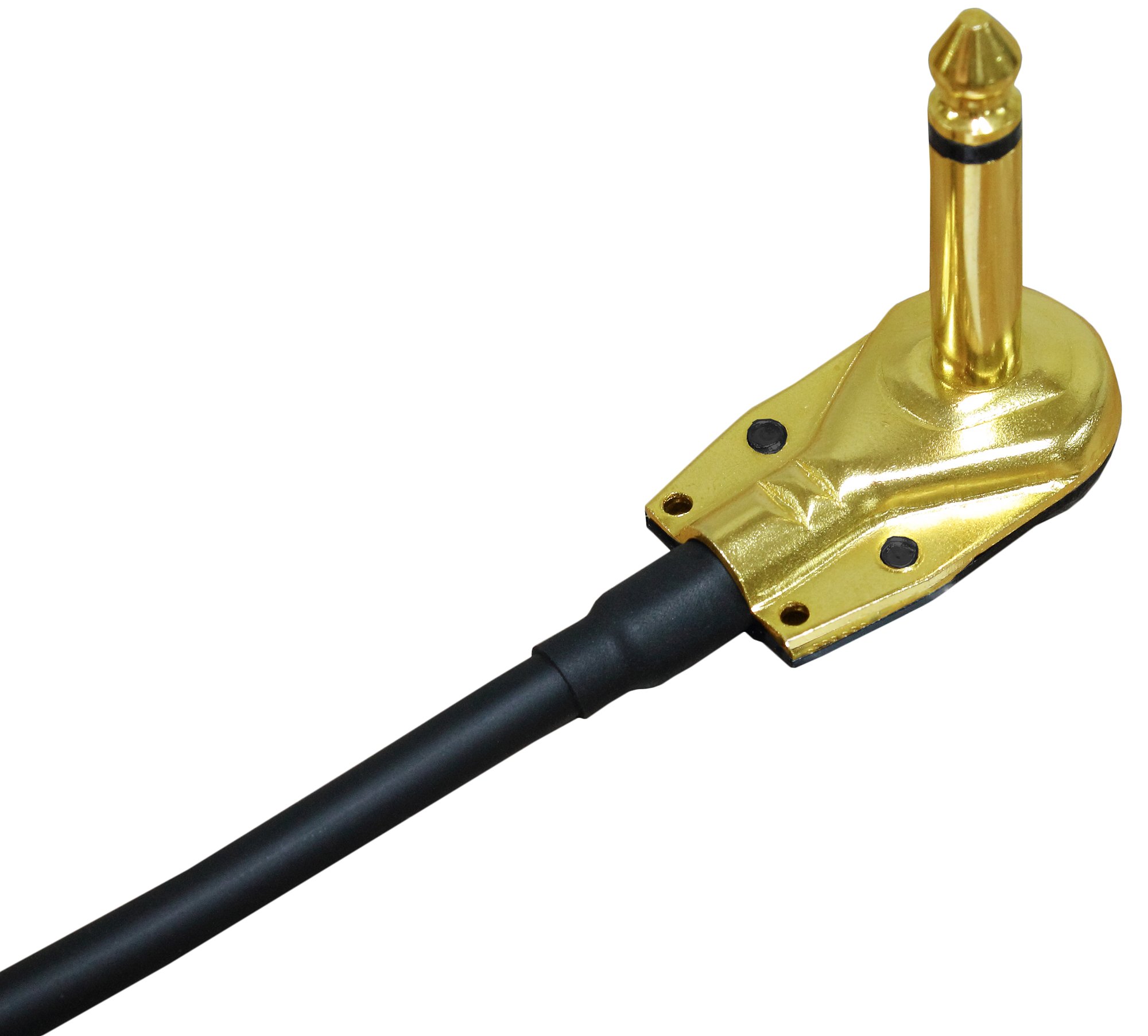 WORLDS BEST CABLES 6 Units - 6 Inch -Pedal, Effects, Patch, instrument cable CUSTOM MADE made using Mogami 2319 wire and Eminence Gold Plated ¼ inch (6.35mm) R/A Pancake type Connectors