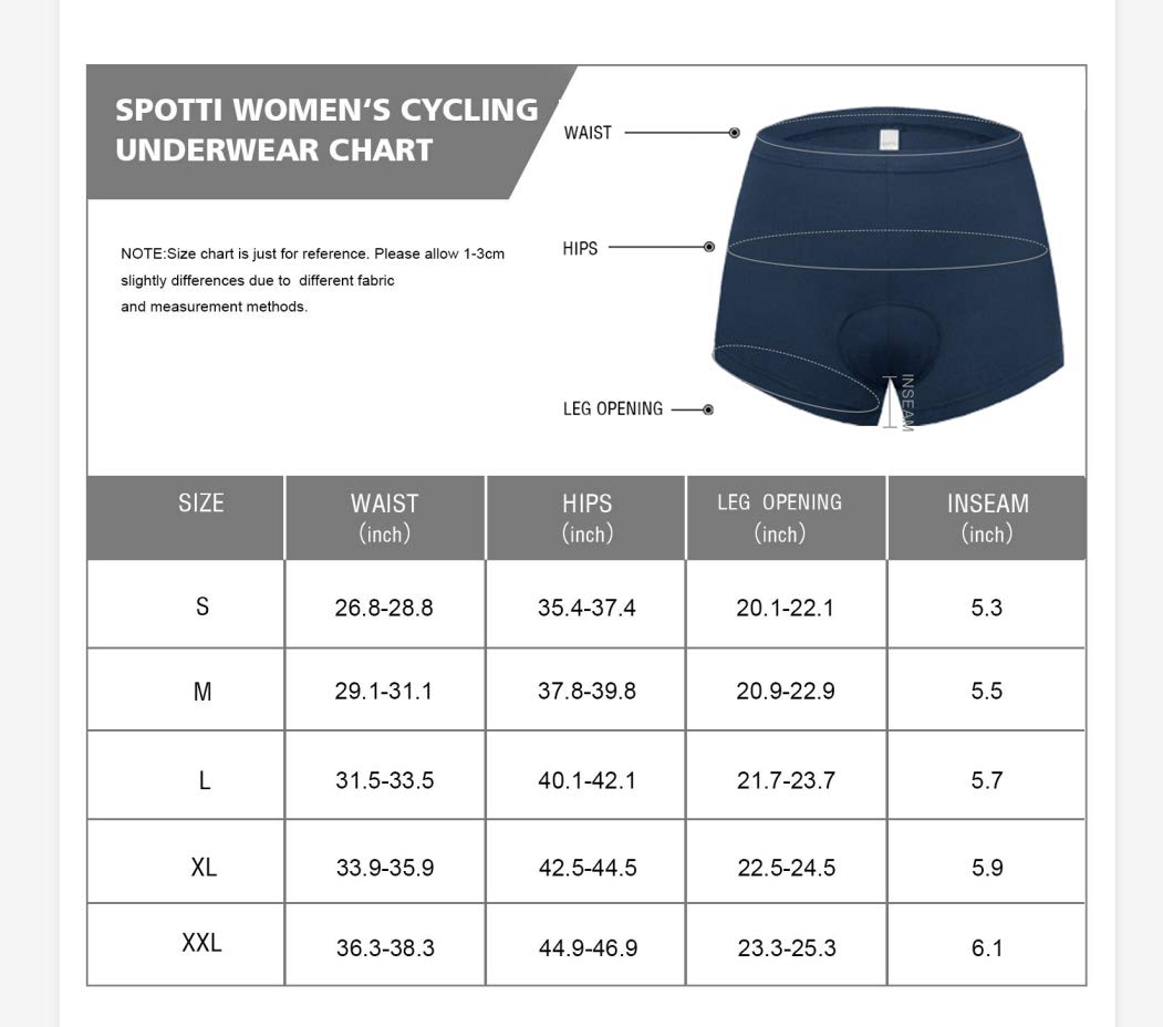 Women's Cycling Underwear 4D Padded Bike Shorts Lightweight Bicycle Biking Undershorts Breathable Ergonomic Design Blue