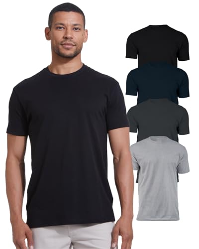 True Classic Tees | Premium Fitted Men's T-Shirts | Crew Neck | Multicolor 4-Pack | 3X-Large