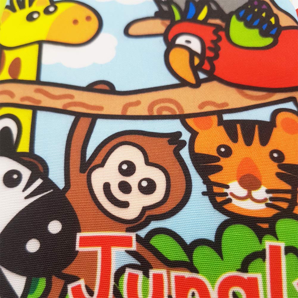 Zocita Baby Soft Animal Tails Activity Cloth Book with Crinkle Fabric, Jungly Tails