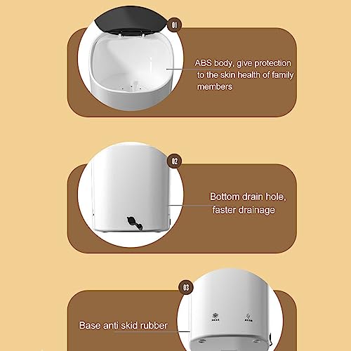 VTOSEN Portable Mini Washing Machine, 4.5L Household Underwear & Socks Washer, Blue Light, US 100β240V, Ideal for Apartments - Compact Laundry Solution
