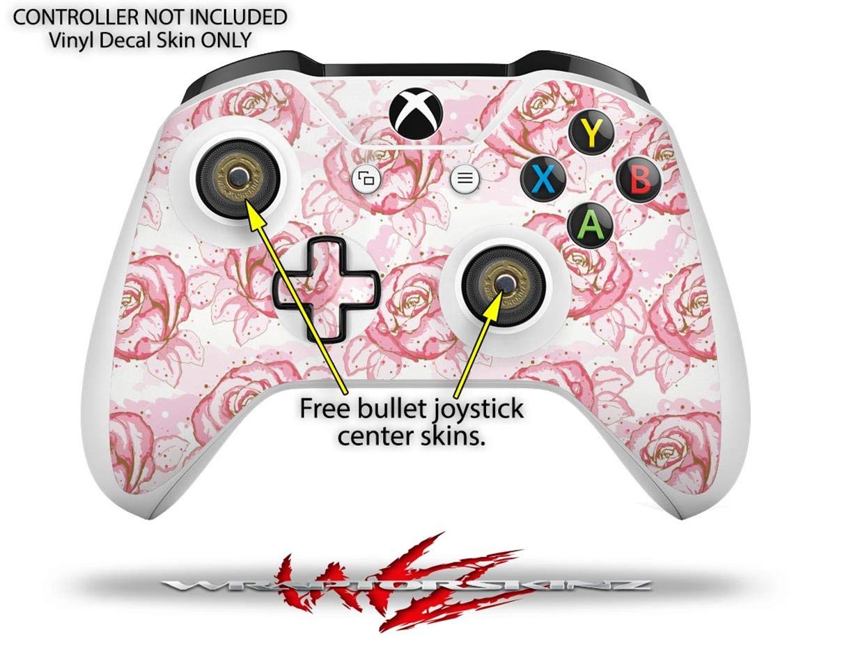 WraptorSkinz Decal Vinyl Skin Wrap Compatible with Xbox One S Console and Controllers - Flowers Pattern Roses 13