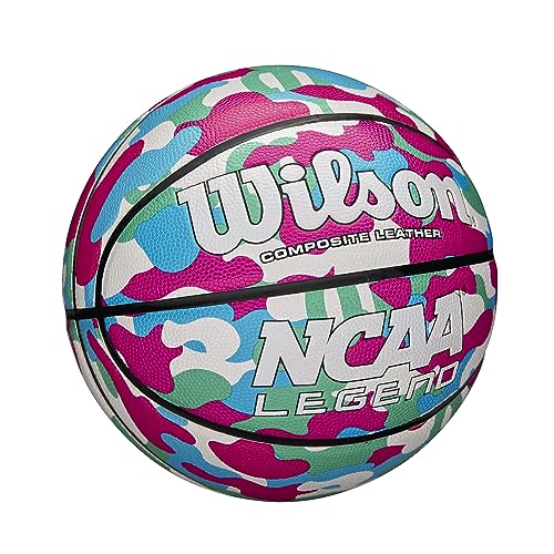 WILSON NCAA Legend Indoor/Outdoor Basketball - Pink Camo, Size 5-27.5"