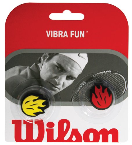 WILSON Vibra Fun Red/Yellow Flames Tennis Dampeners