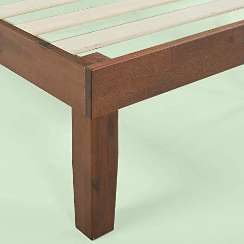 ZINUS Marissa Wood Platform Bed Frame / No Box Spring Needed / Wood Slat Support / Easy Assembly, Antique Espresso Finish, Queen