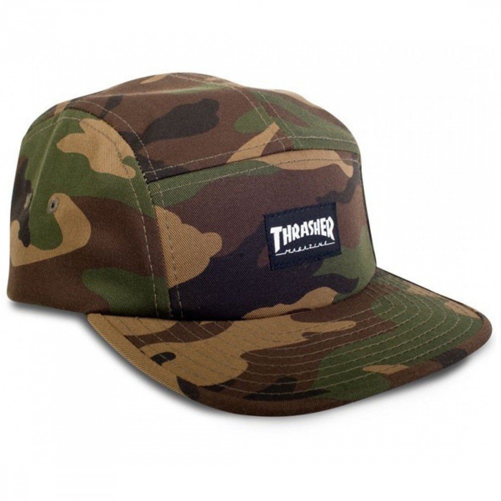 Thrasher 5 Panel Cap One Size Camoflage