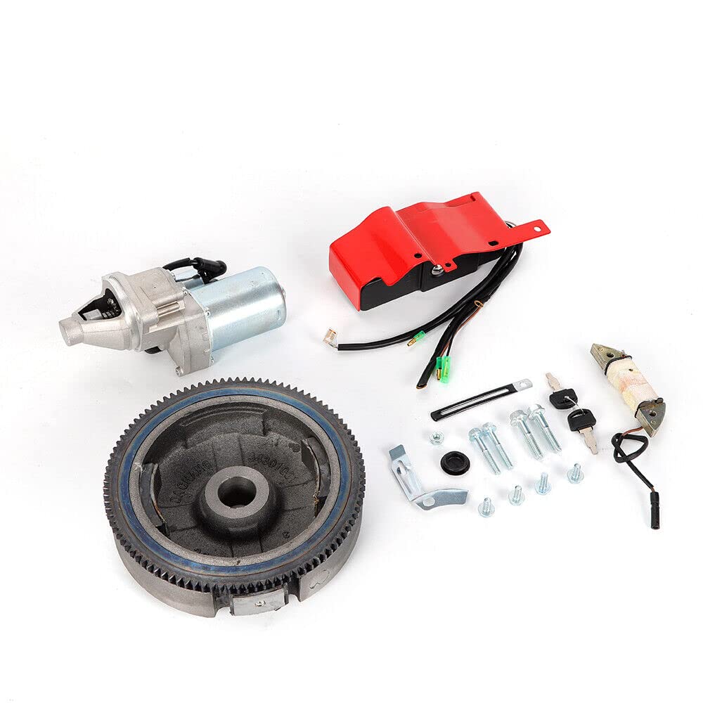 TFCFL Electric Start Kit Flywheel Starter Motor For Hoonndddaa GX390 13HP 11HP