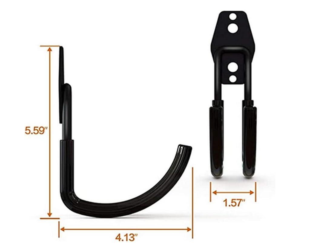 zoele Wall Mounting High Velocity Floor Fan Bracket, Wall Mount Industrial Grade Floor Fan Hook Hanger, Wall Fan Support Hook kit (Black)