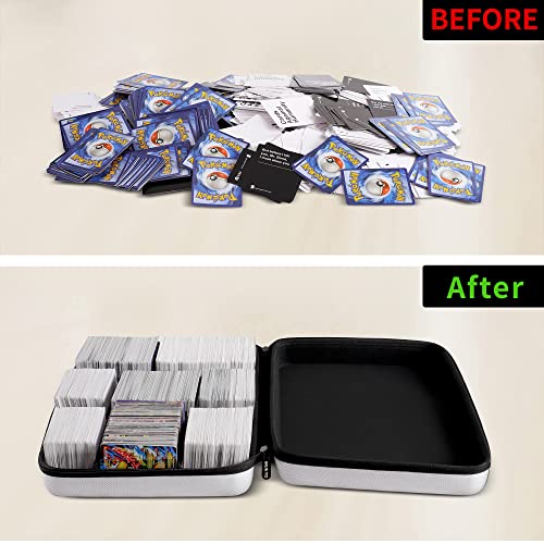 NIANWUDU MUNTO Card Game Case for Cards Against Humanity to 2500+ Game Cards Storage Holder, Portable Carrying Case Fits Main Game and Expansions