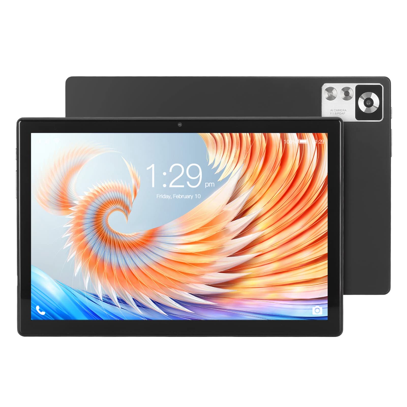 Zopsc 10.1in Tablet for Android 12-4G WiFi Unlocked Tablet PC 8 Core CPU 8+256G 800W+1600W 7000mAh 1960x1080 GPS Support.