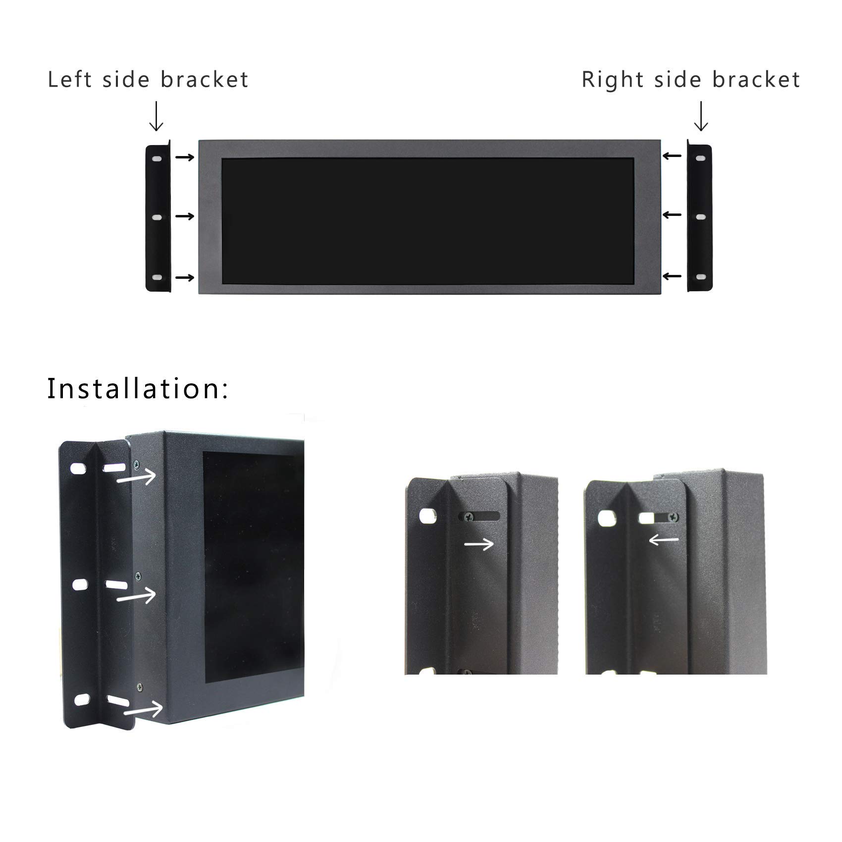 VSDISPLAY 14.9inch 1280x390 LCD Monitor VS149ZJ01,which with Screen LTA149B780F and HD-MI DVI VGA Input Controller Board M.NT68676.2A, as a bar Display Monitor/Advertising Screen Monitor
