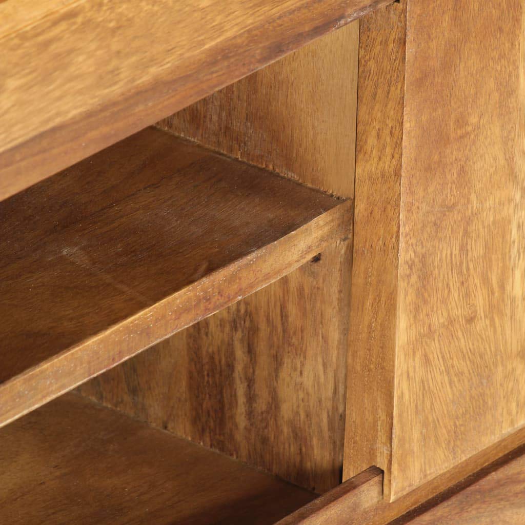 THYUOVAI TV Cabinet,Sideboard Lowboard Media Console Cabinet HiFi Cabinet Tv Table Suitable for Living Room,Bedroom,Closet,Hallway,Foyer,Office 55.1"x11.8"x17.7" Solid Sheesham Wood
