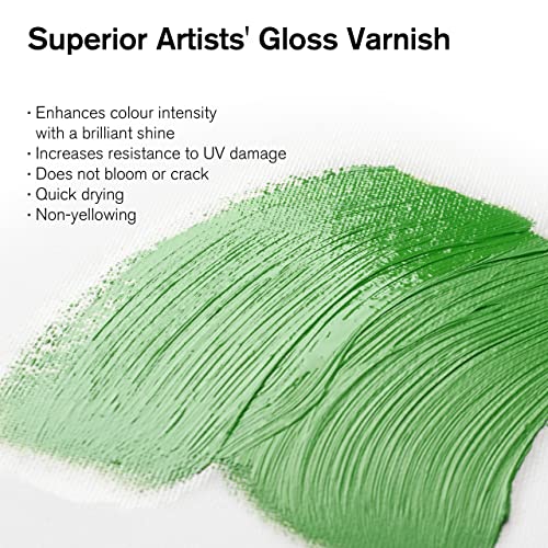 Winsor & Newton Professional Artists' Gloss Varnish, 500ml (16.9-oz) Bottle