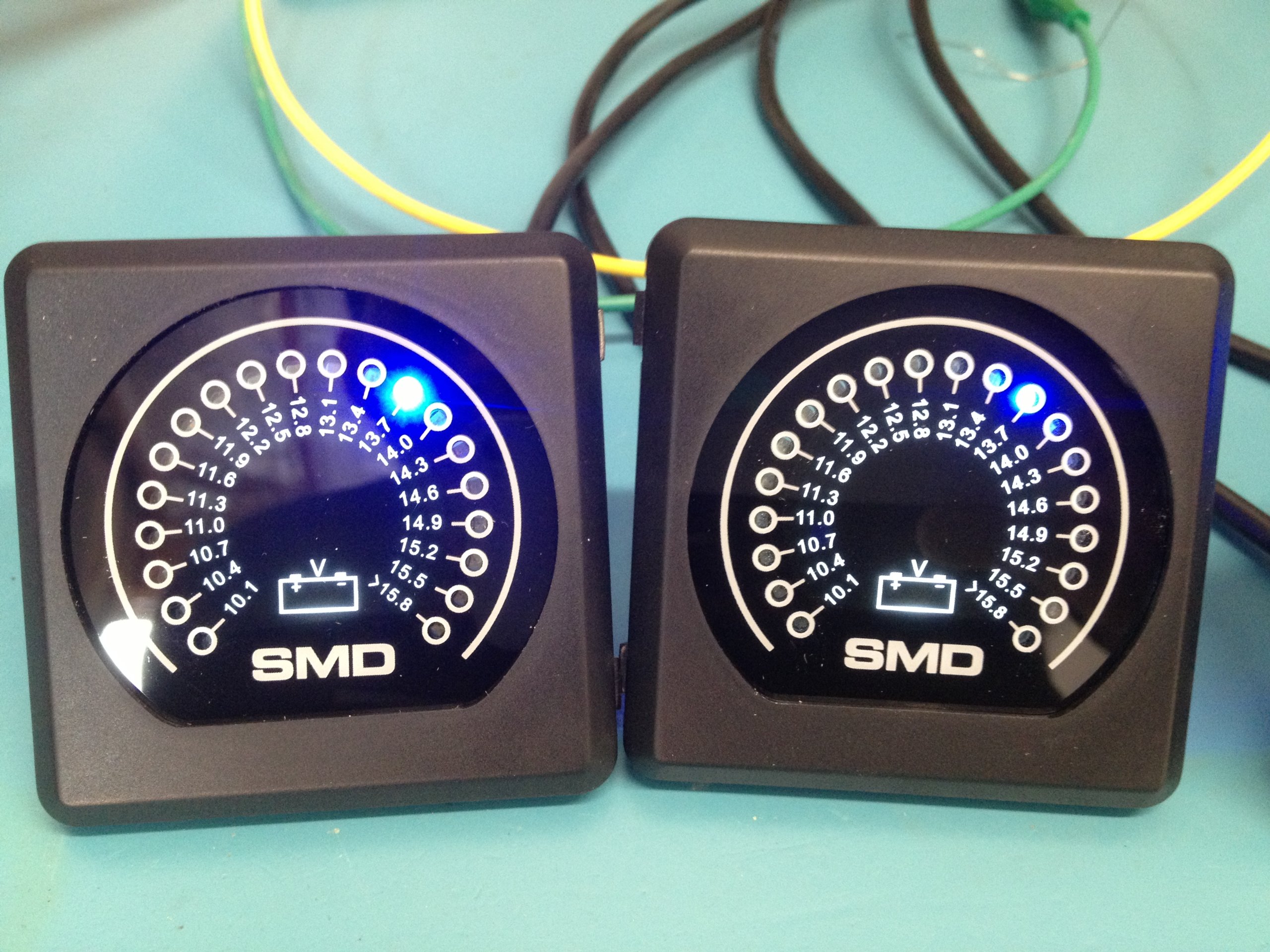 SMD VM-1 Analog LED DC Volt Meter (12v) by MSD Ignition