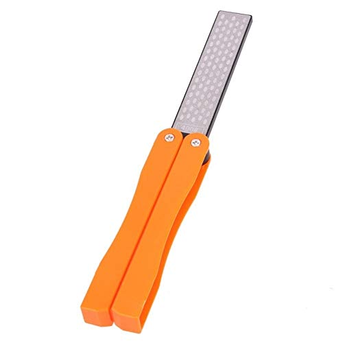 YIWMHE Double Sided Fold Portable Pocket Sharpener Diamond Knife Sharpening Stone Outdoor Kitchen Repair Tools Knife Sharp (Color : Black)