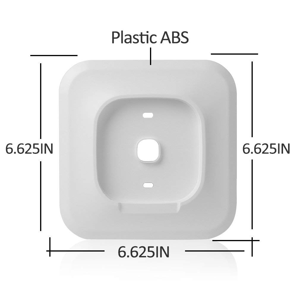 Wall Plate Bracket Cover for Ecobee3 lite Smart Wi-Fi Thermostat (White) (Renewed)