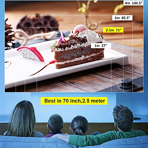 WENLII YG230 Mini Projector PK YG300 YG310 Portable for 1080P Video Beamer Home Theater Multiscreen Media Player Gift ( Size : Multiscreen Version )