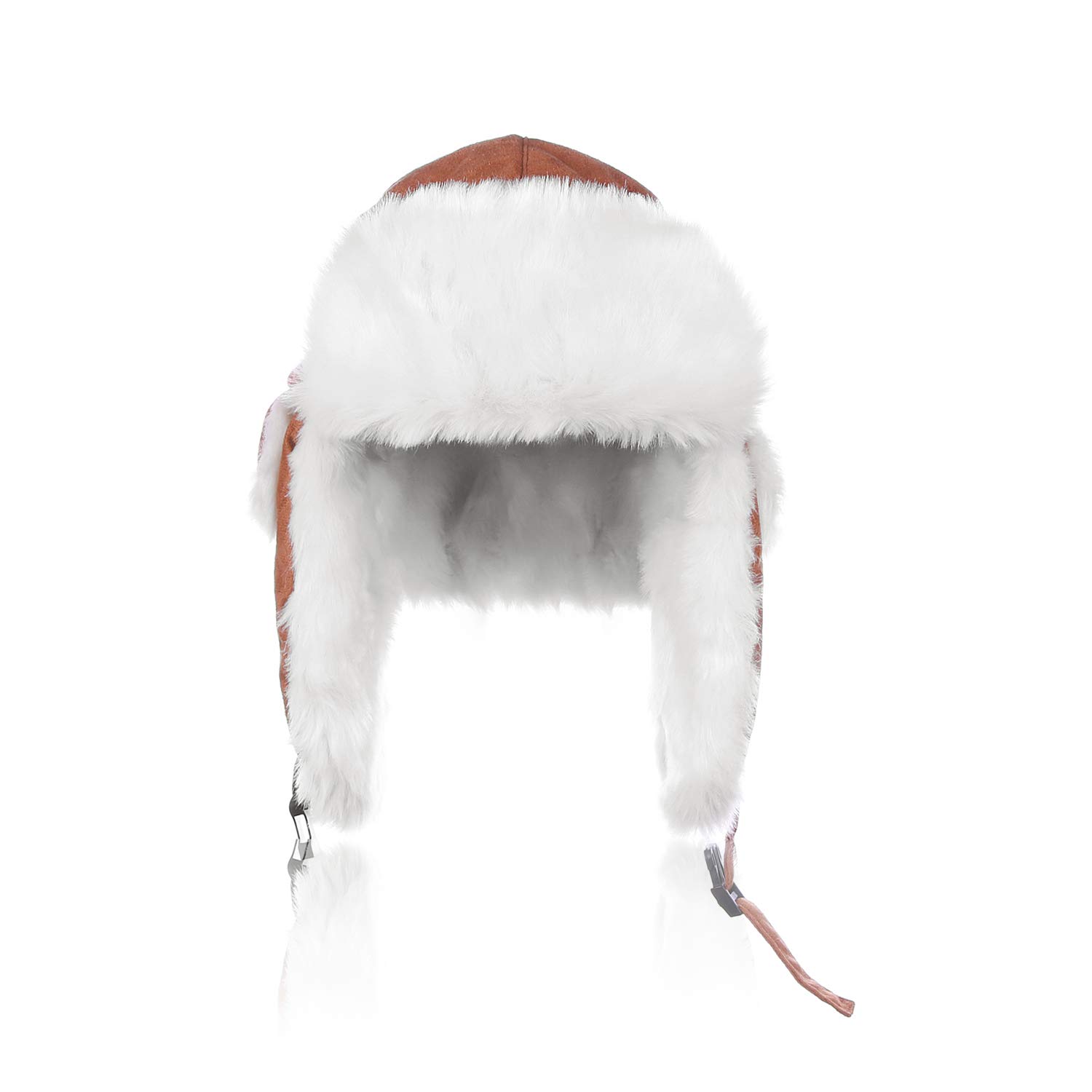 Winter Trapper Trooper Hat Unisex Ushanka Aviator Russian Hat Outdoor Hunting Skiing Hat Cap with Ear Flap(Black)