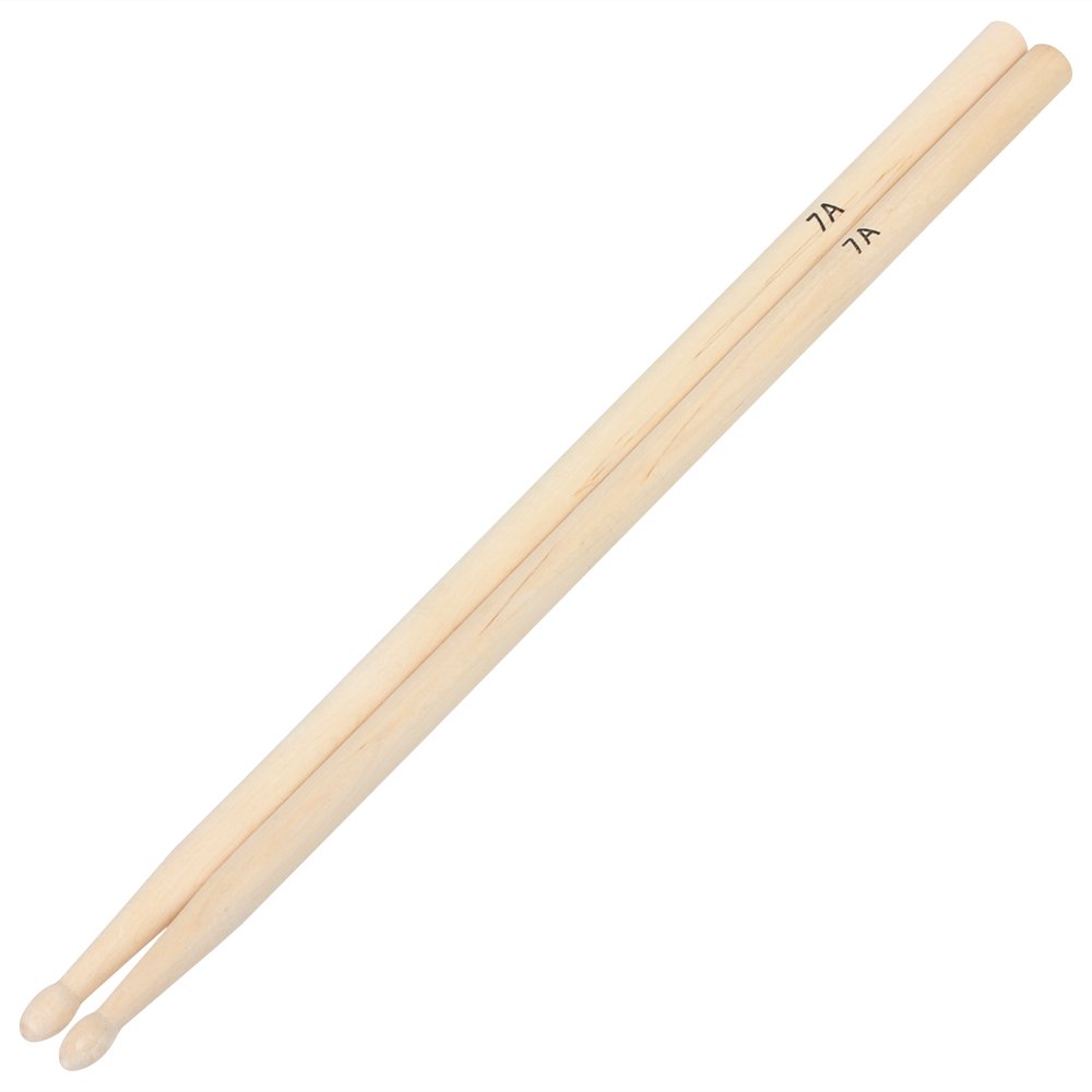 YiPaiSi Drum Sticks 7A Drumstick, Classic Drum Sticks Maple Drumsticks, Maple Wood Drumsticks, Wood Tip Drumstick for Students and Adults