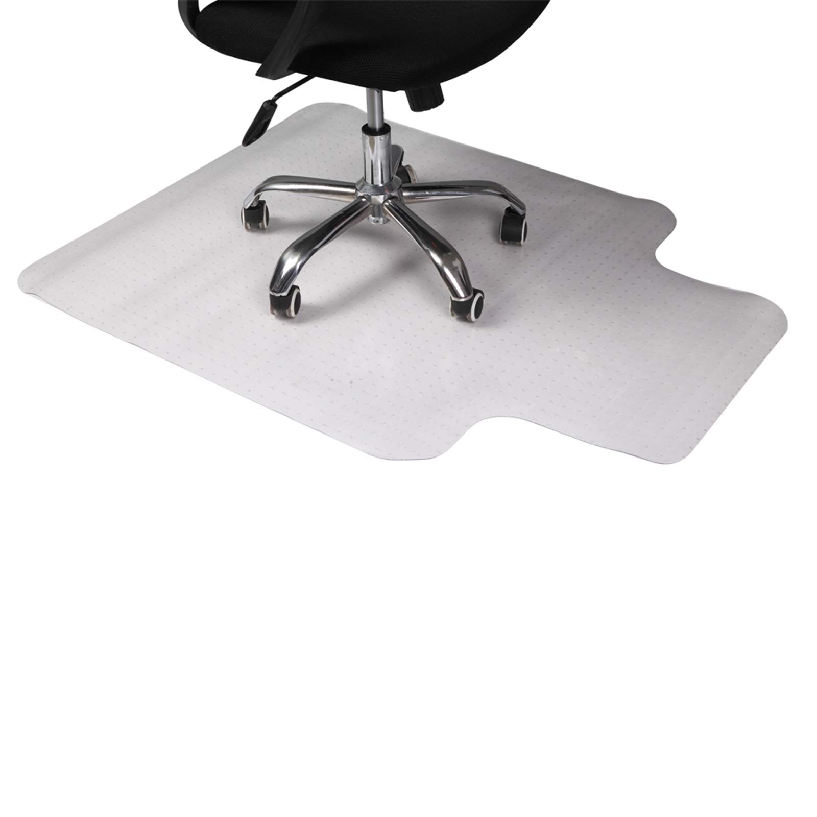 Transparent PVC Office Chair Mat for Carpet β Computer Chair Mat for Carpeted Floors β Easy Glide Rolling Plastic Floor Mat for Office Chair on Carpet for Work, with Extended Lip (47.24 x 35.43 )".